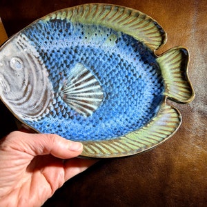 Ocean Art. Ceramic Fish Plate. Fish Platter. Handmade Ceramic Fish ...