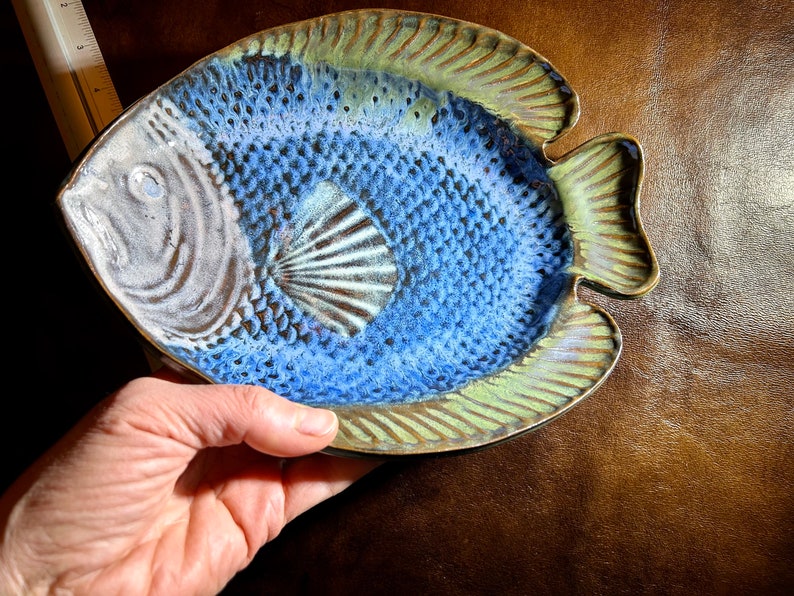 Ocean Art. Ceramic Fish Plate. Fish Platter. Handmade Ceramic - Etsy