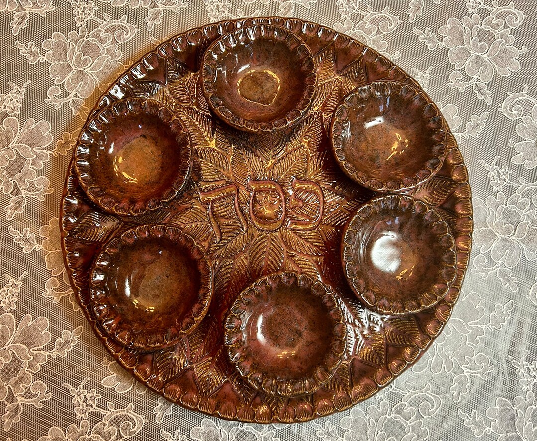 Large Passover Seder Plate. Passover Centerpiece. Pesach Plate. Jewish ...