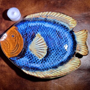 Ocean Art. Ceramic Fish Plate. Fish Plate. Handmade Ceramic Fish. Sushi ...