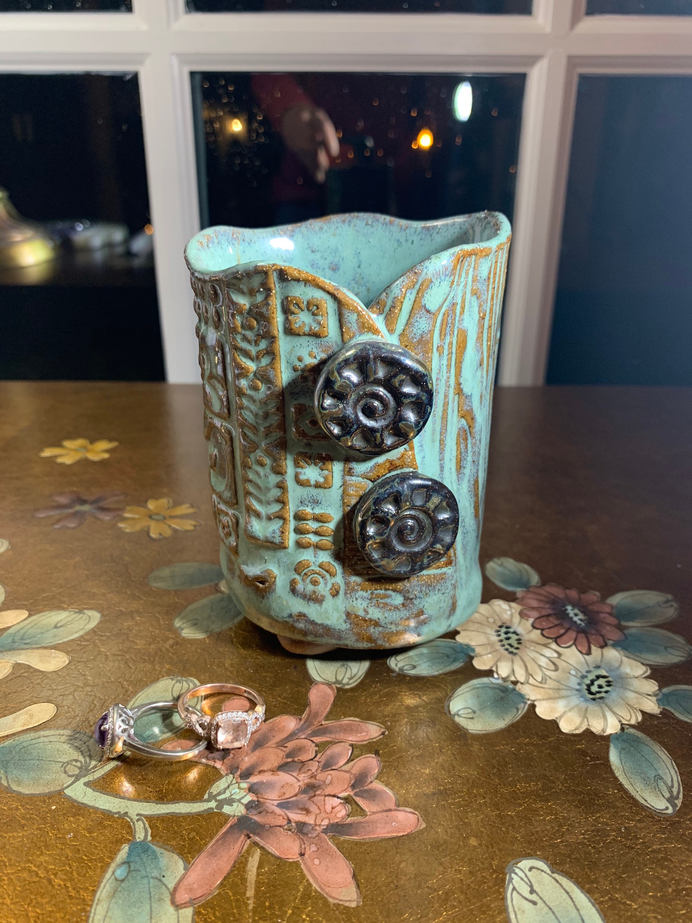 Handmade Ceramic Vase. Ceramic Pencil Holder. Fun Ceramic Art | Etsy