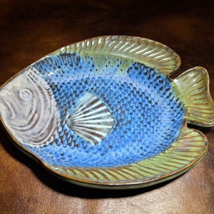 Ocean Art. Ceramic Fish Plate. Fish Platter. Handmade Ceramic Fish ...