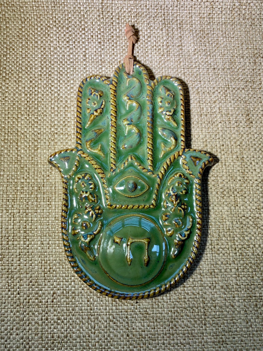 Hamsa Hand Wall Decor, Hamsa Blessing, Jewish Home Blessing, Chai Hamsa ...
