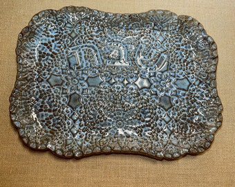 Shabbat Platter. Challah Platter. Ceramic Challah Tray. Jewish Wedding ...