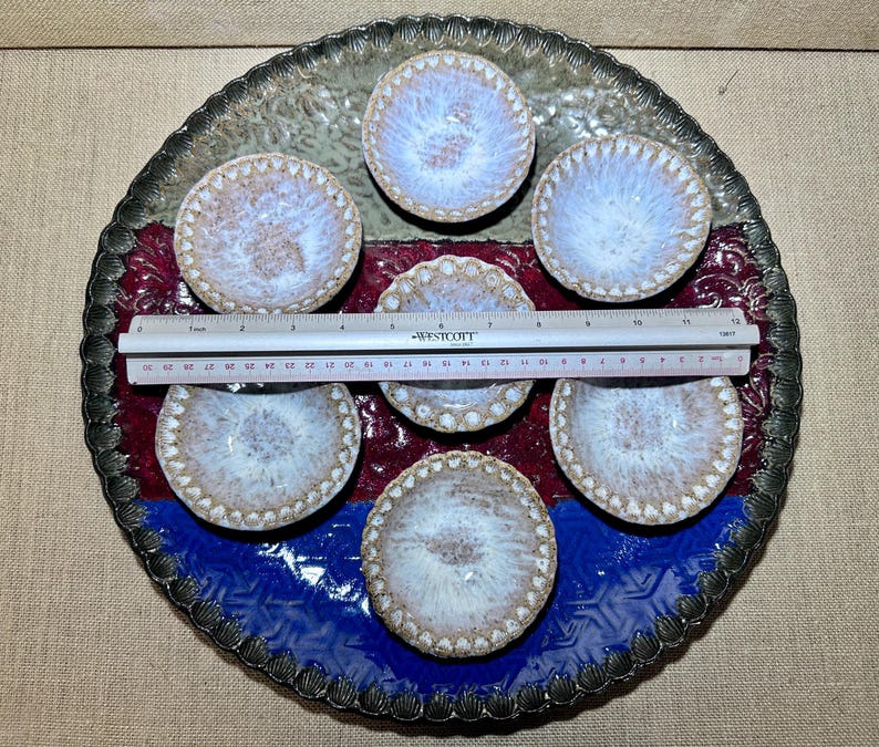 Extra Large Handmade Passover Seder Plate. Ceramic Seder Plate ...