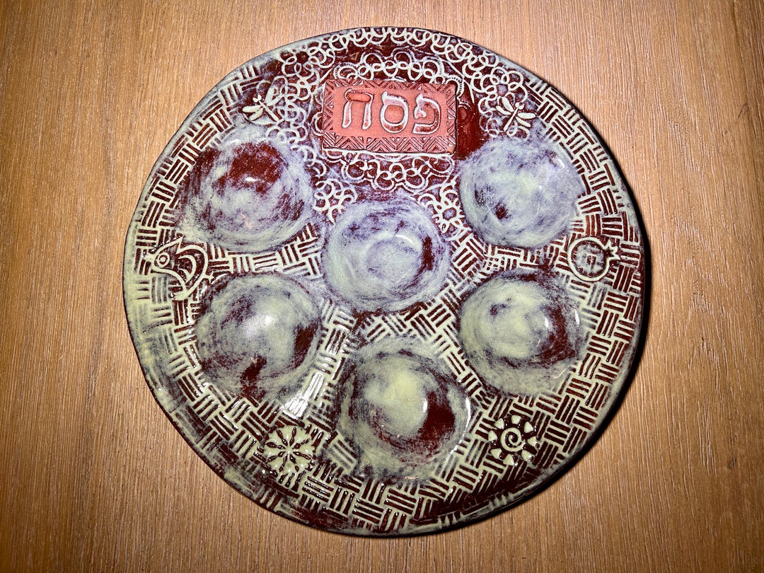 Handmade Passover Seder Plate. Ceramic Seder Plate. Passover Gift ...