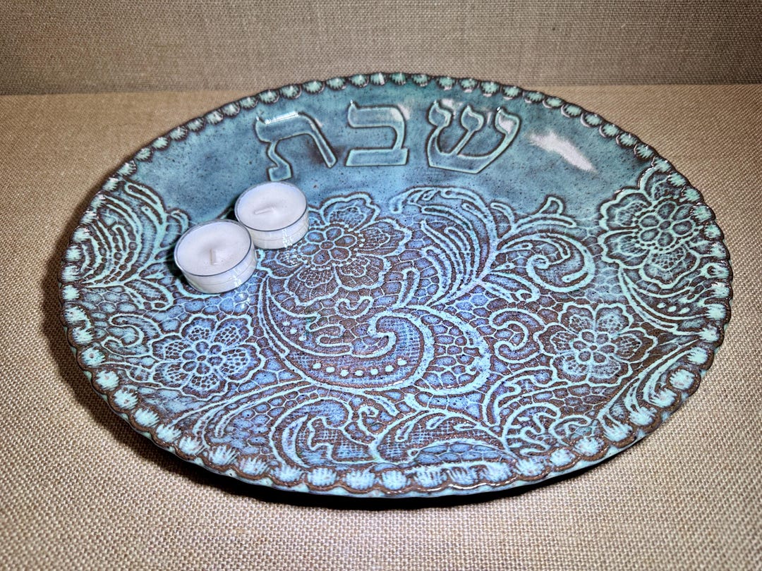 Shabbat Challah Platter. Sabbath Platter. Challah Plate. Ceramic ...