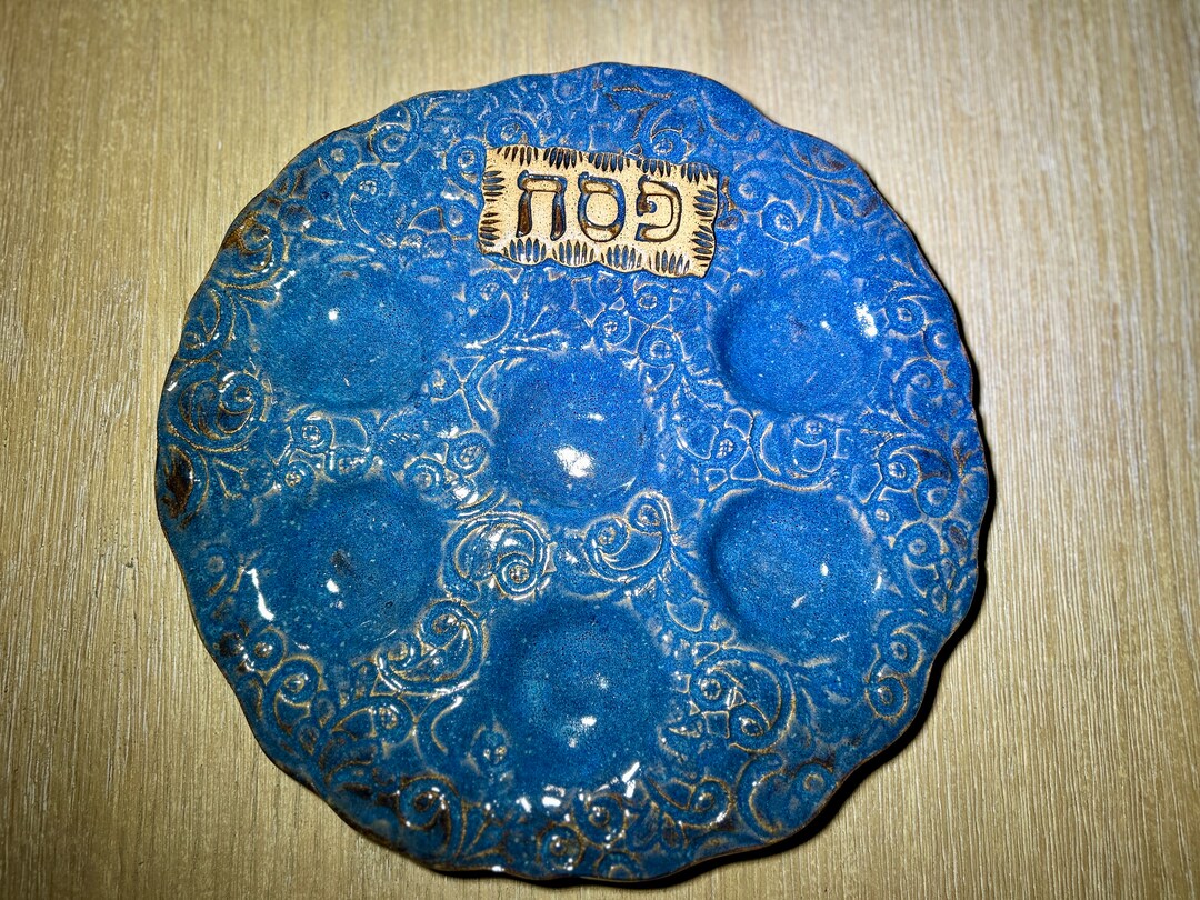 Handmade Passover Seder Plate. Ceramic Seder Plate. Passover Gift ...