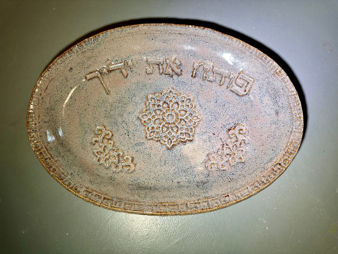 Challah Platter. Handmade Ceramic Shabbat Platter. Challah Plate ...