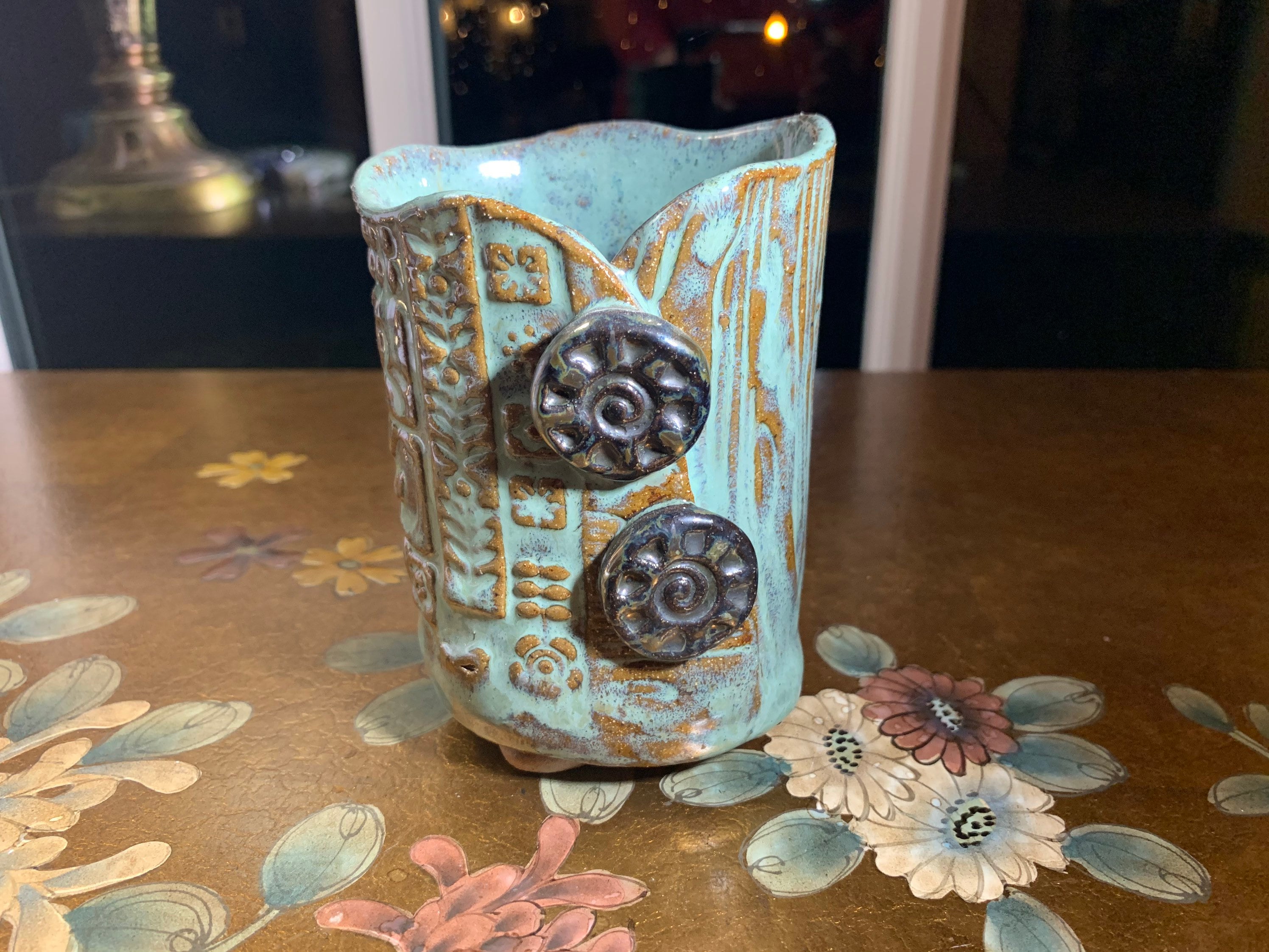 Handmade Ceramic Vase. Ceramic Pencil Holder. Fun Ceramic Art | Etsy