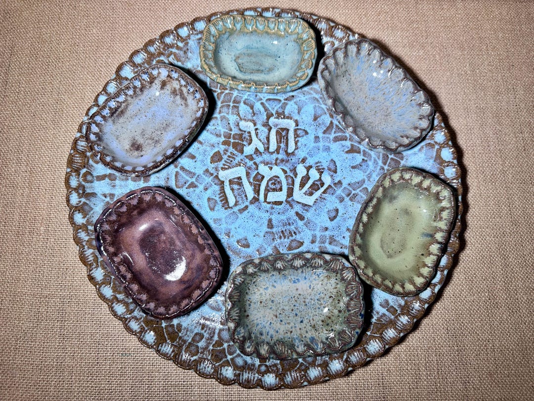 Passover Seder Plate- Handmade Seder Plate. Pessach Plate. Passover ...