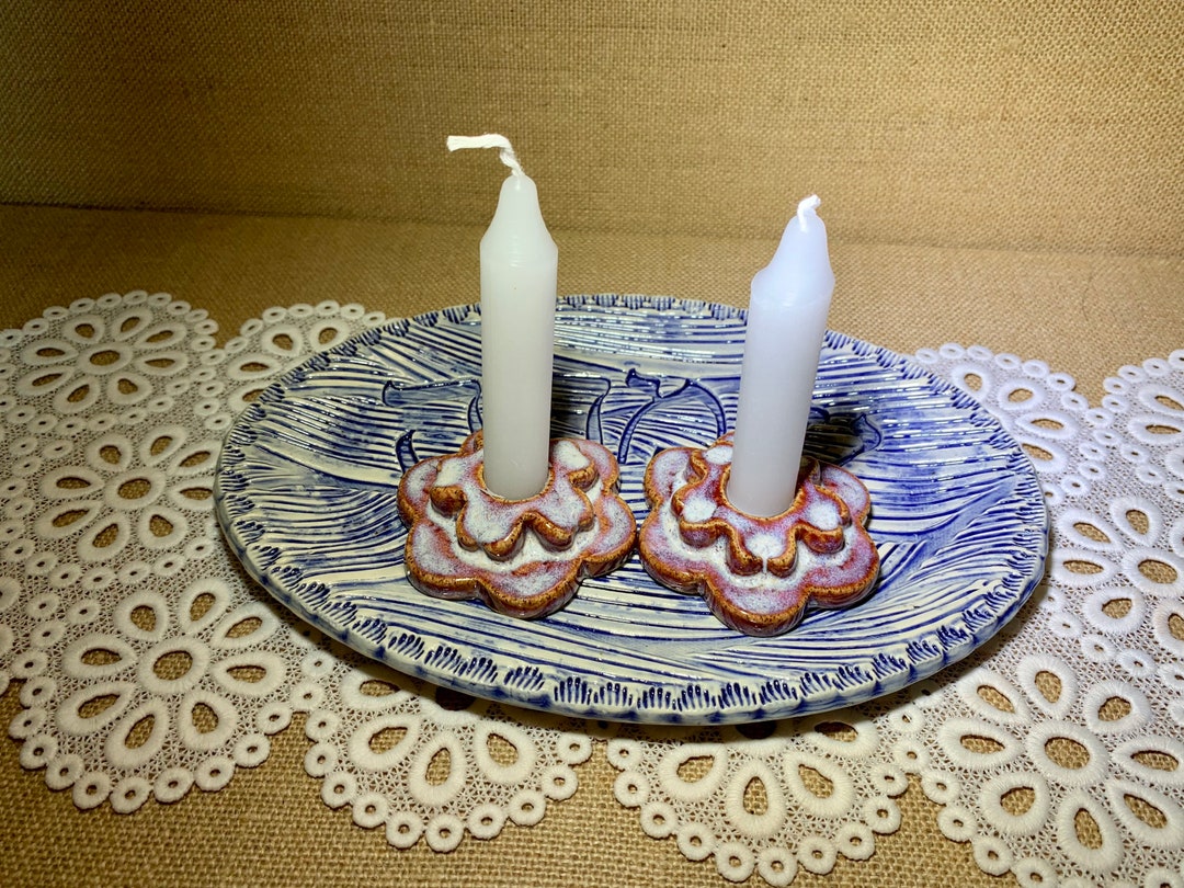 Shabbat Tea Light Candle Holders. Handmade Sabbath Candlesticks ...