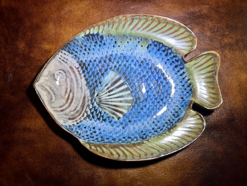 Ocean Art. Ceramic Fish Plate. Fish Platter. Handmade Ceramic - Etsy