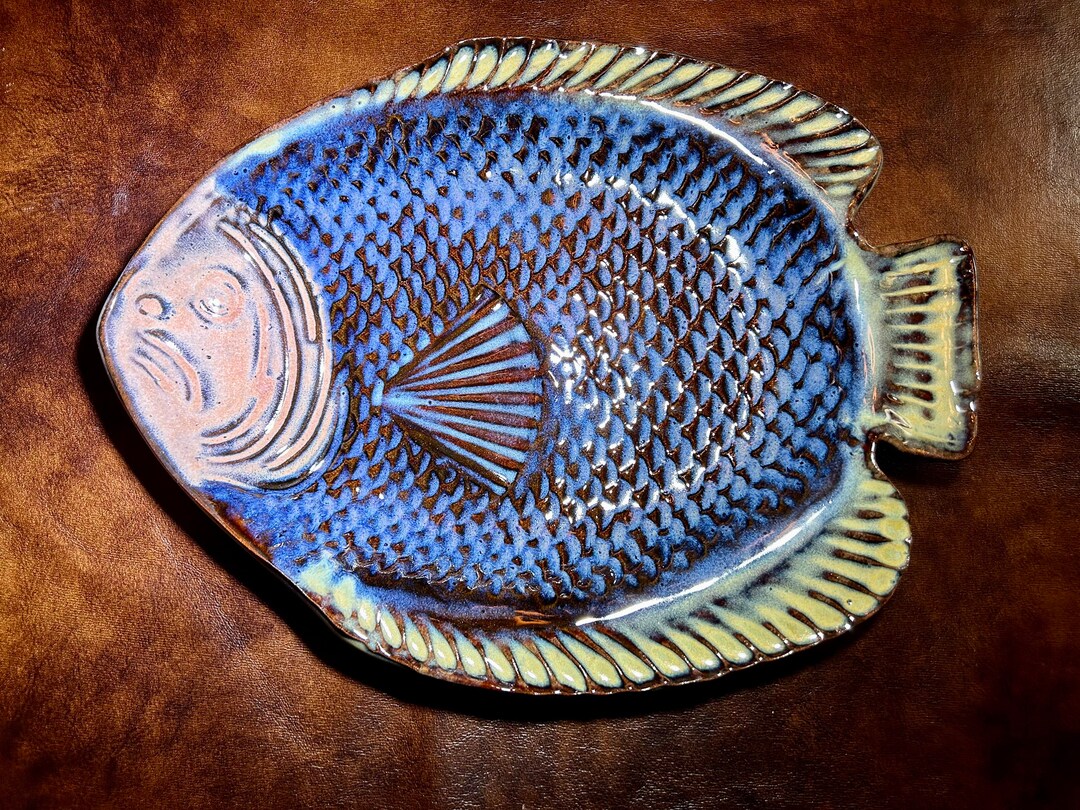 Ocean Art. Ceramic Fish Plate. Fish Platter. Handmade Ceramic Fish ...
