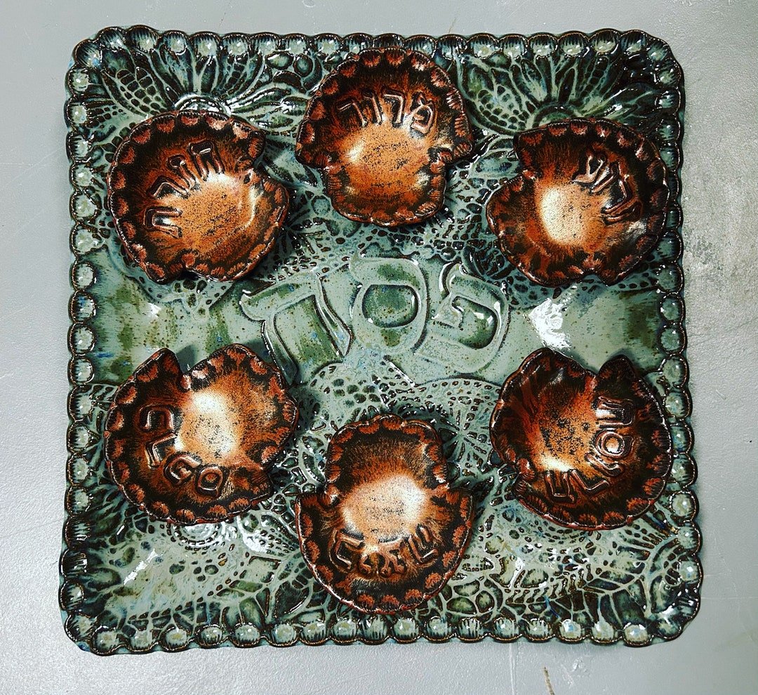 Handmade Passover Seder Plate- Handmade Seder Plate. Passover Gift ...