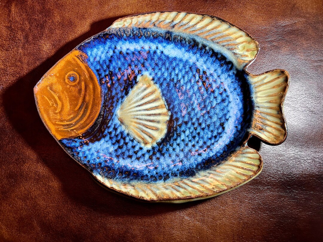 Ocean Art. Ceramic Fish Plate. Fish Plate. Handmade Ceramic Fish. Sushi ...