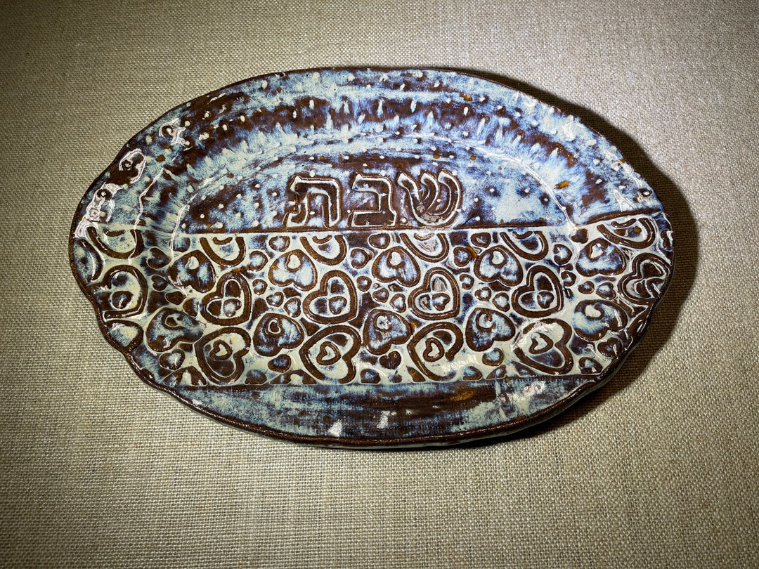 Shabbat Challah Platter. Sabbath Platter. Challah Plate. Ceramic ...