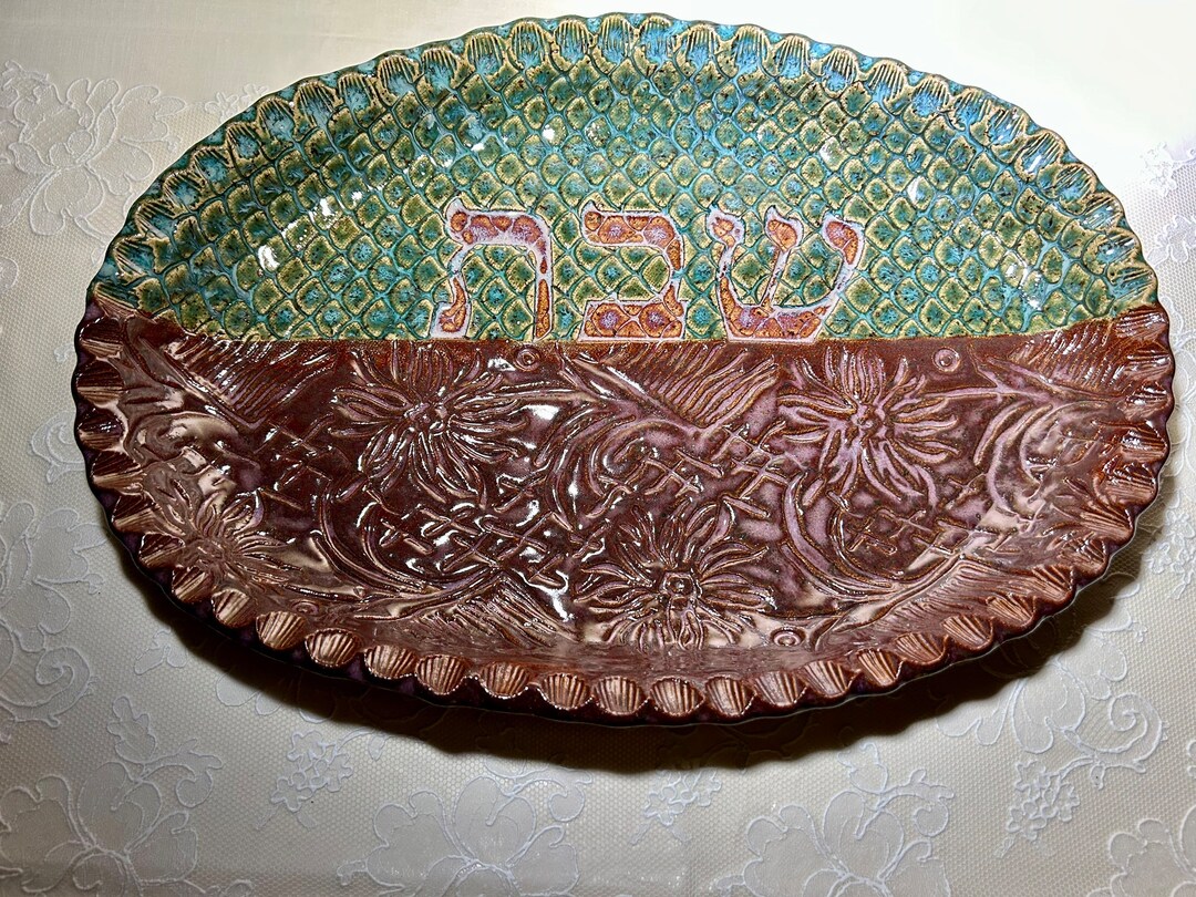 Challah Platter. Shabbat Challah Board. Shabbat Table Centerpiece ...