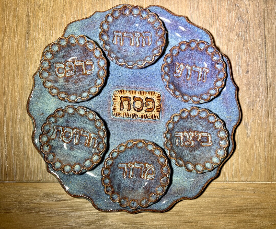 Handmade Passover Seder Plate- Handmade Seder Plate. Passover Gift ...