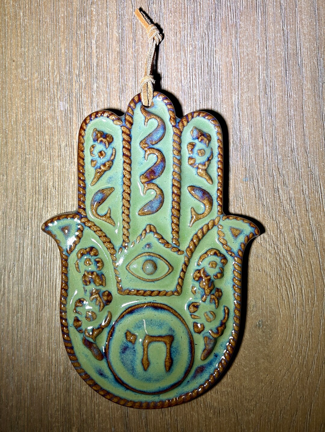 Hamsa Hand Wall Decor, Hamsa Blessing, Jewish Home Blessing, Chai Hamsa ...
