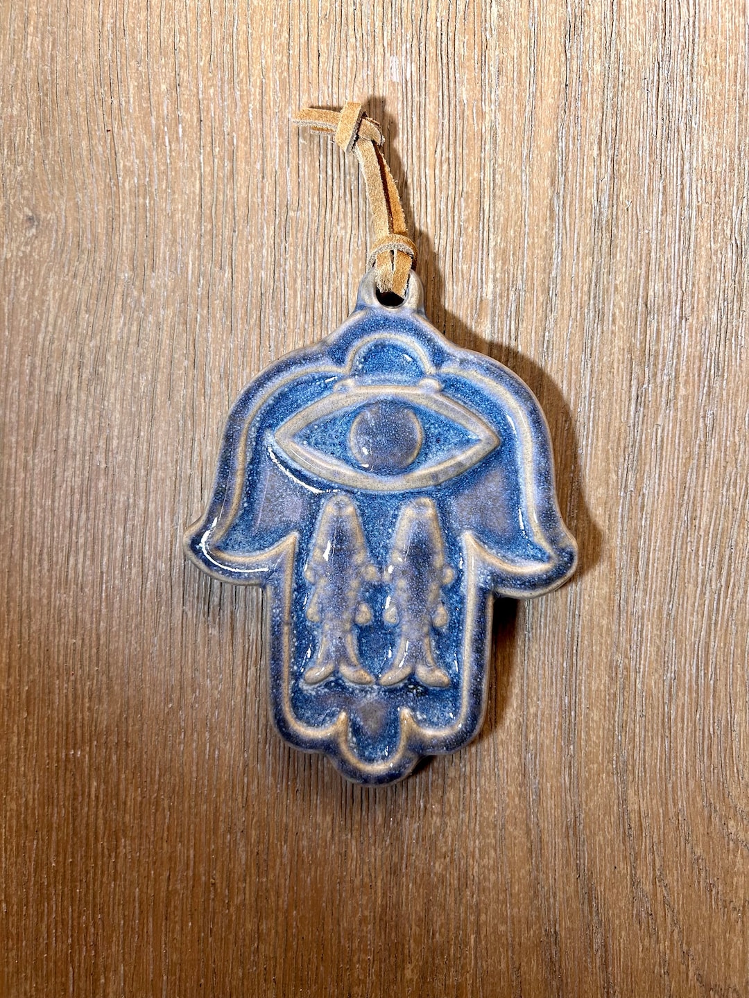 Handmade Ceramic Hamsa. Hamsa Wall Decor. Hamsa With Fish and Eye ...