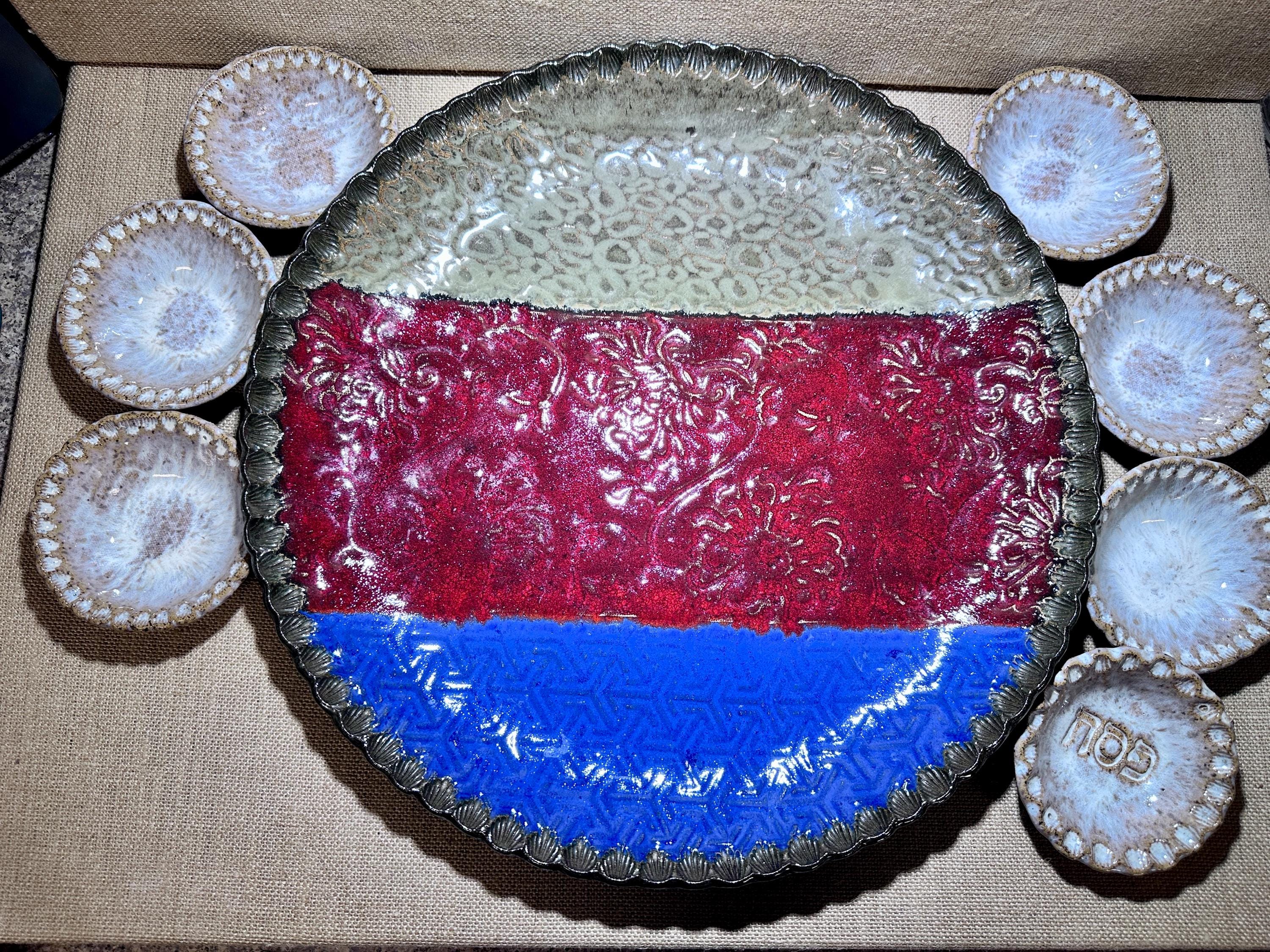 Extra Large Handmade Passover Seder Plate. Ceramic Seder Plate ...