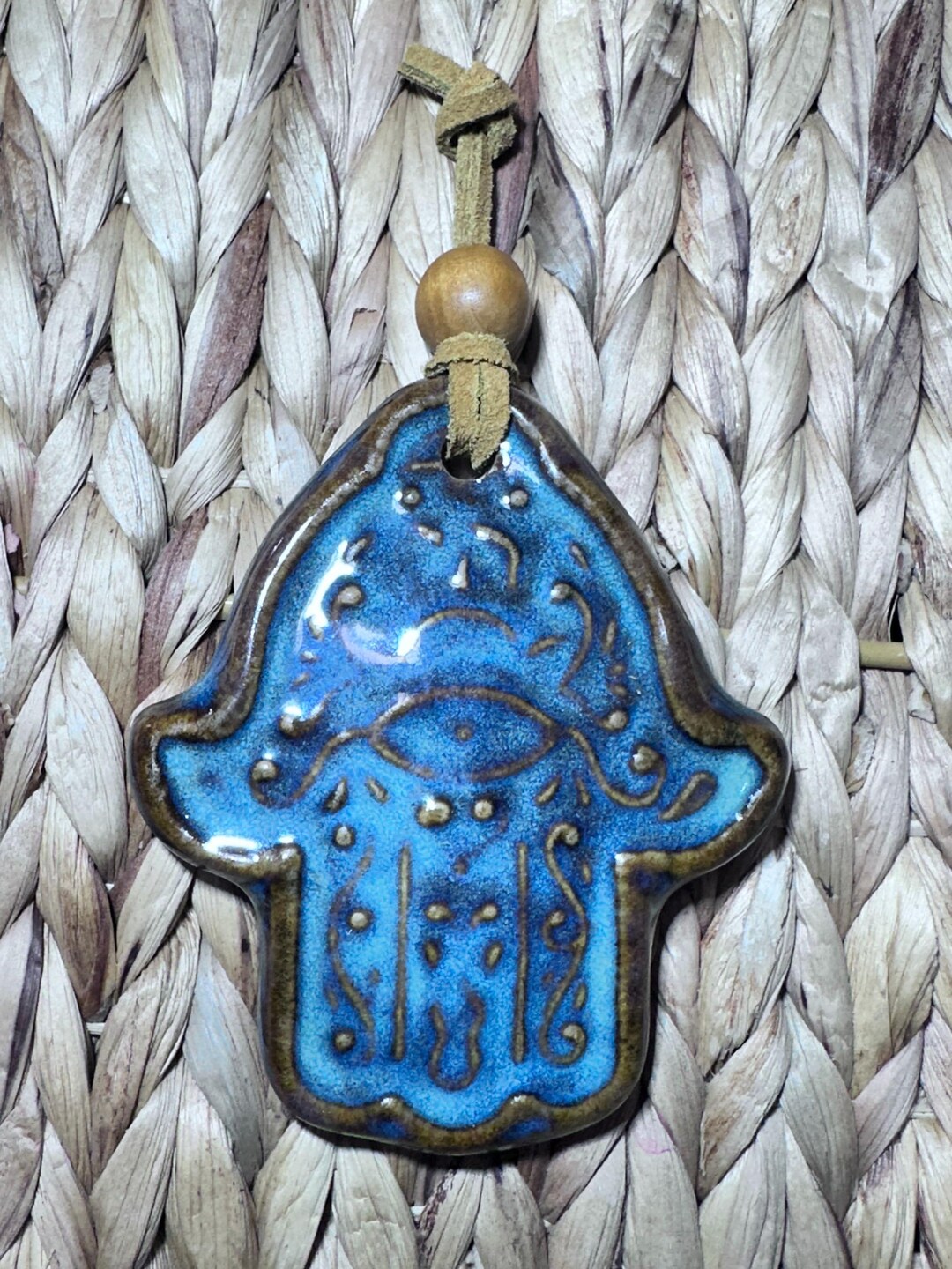 Ceramic Hamsa. Handmade Hamsa. Hamsa Wall Decor. Hamsa Emulate. Hamsa ...