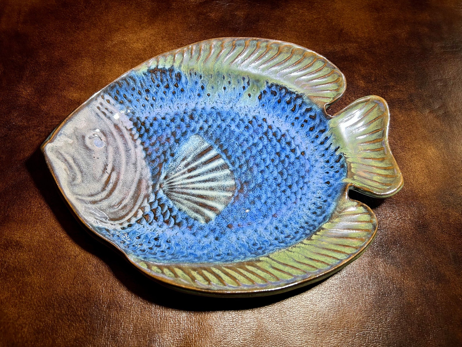Ocean Art. Ceramic Fish Plate. Fish Platter. Handmade Ceramic - Etsy