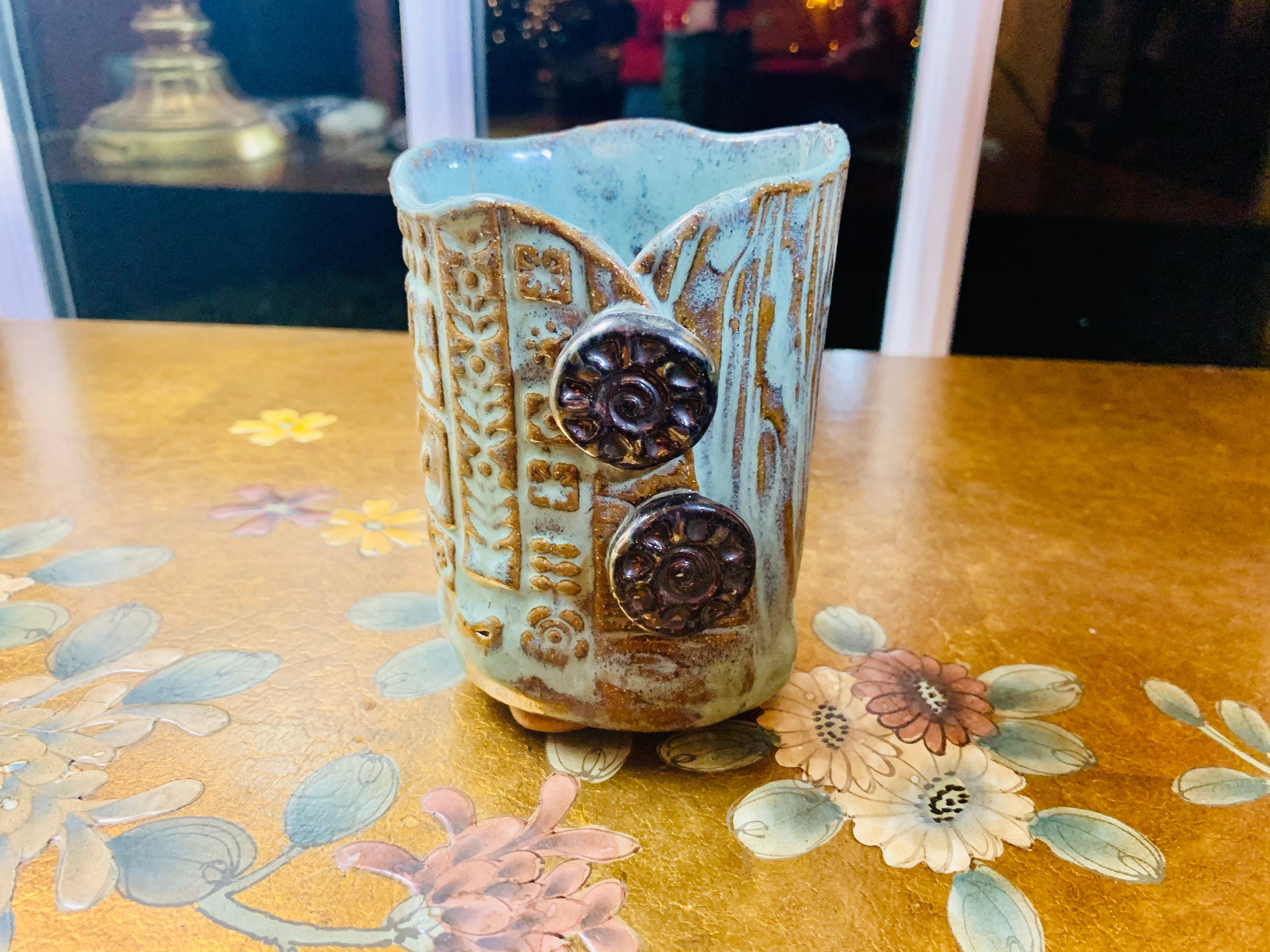 Handmade Ceramic Vase. Ceramic Pencil Holder. Fun Ceramic Art | Etsy