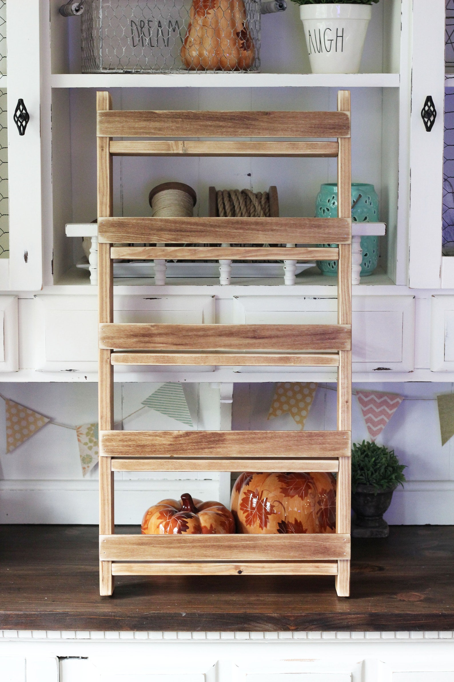 5 Shelf Spice Rack Farmhouse Spice Rack Wall Mount Spice | Etsy UK