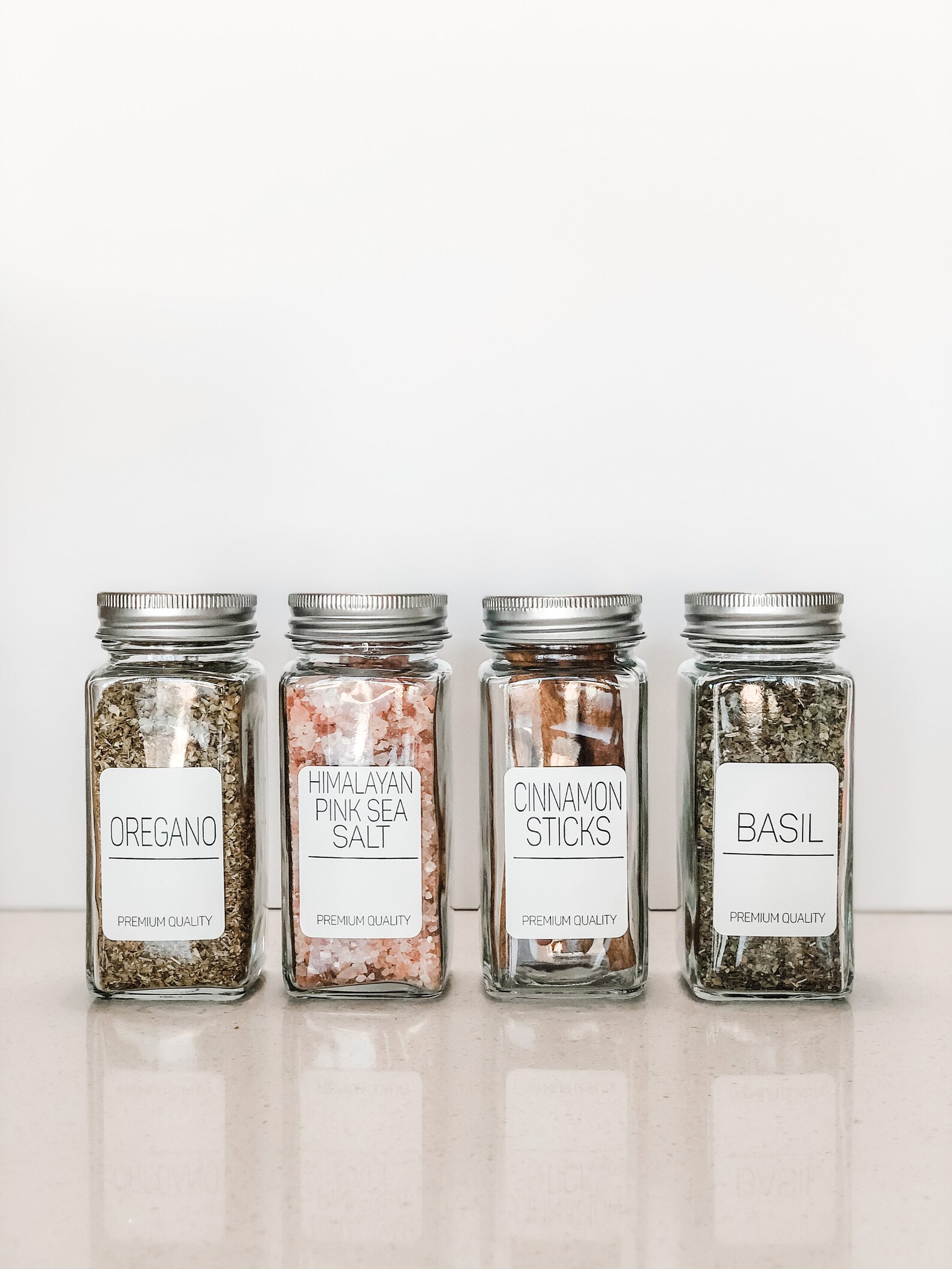 Modern Minimal Spice Labels Waterproof Customizable | Etsy