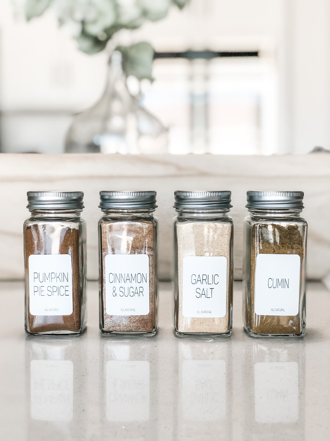 Modern Minimal Spice Labels Customizable Spice Jar Labels White Spice ...