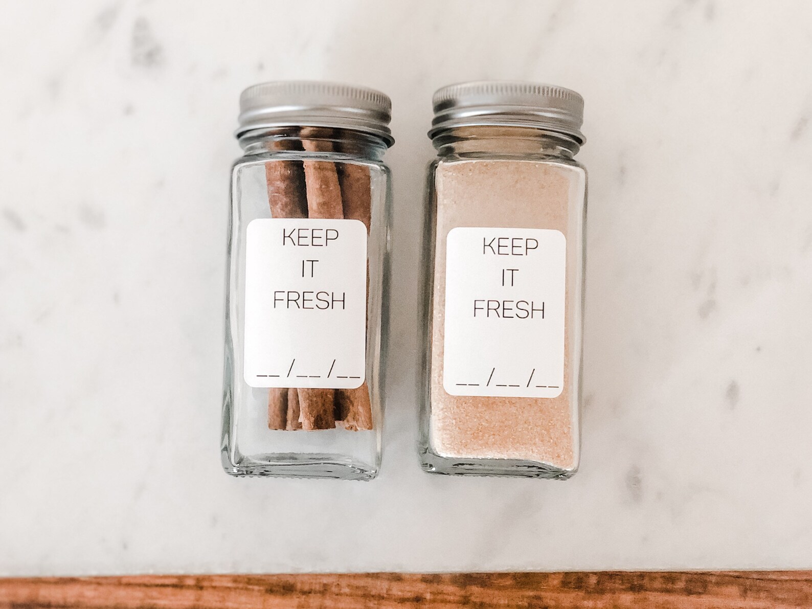 Keep It Fresh Spice Jar Expiration Date Labels Waterproof | Etsy