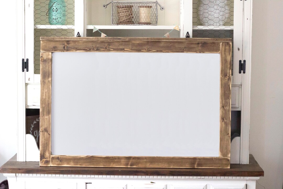 Farmhouse Framed Dry Erase Board Home Office Organization Rustic Memo ...