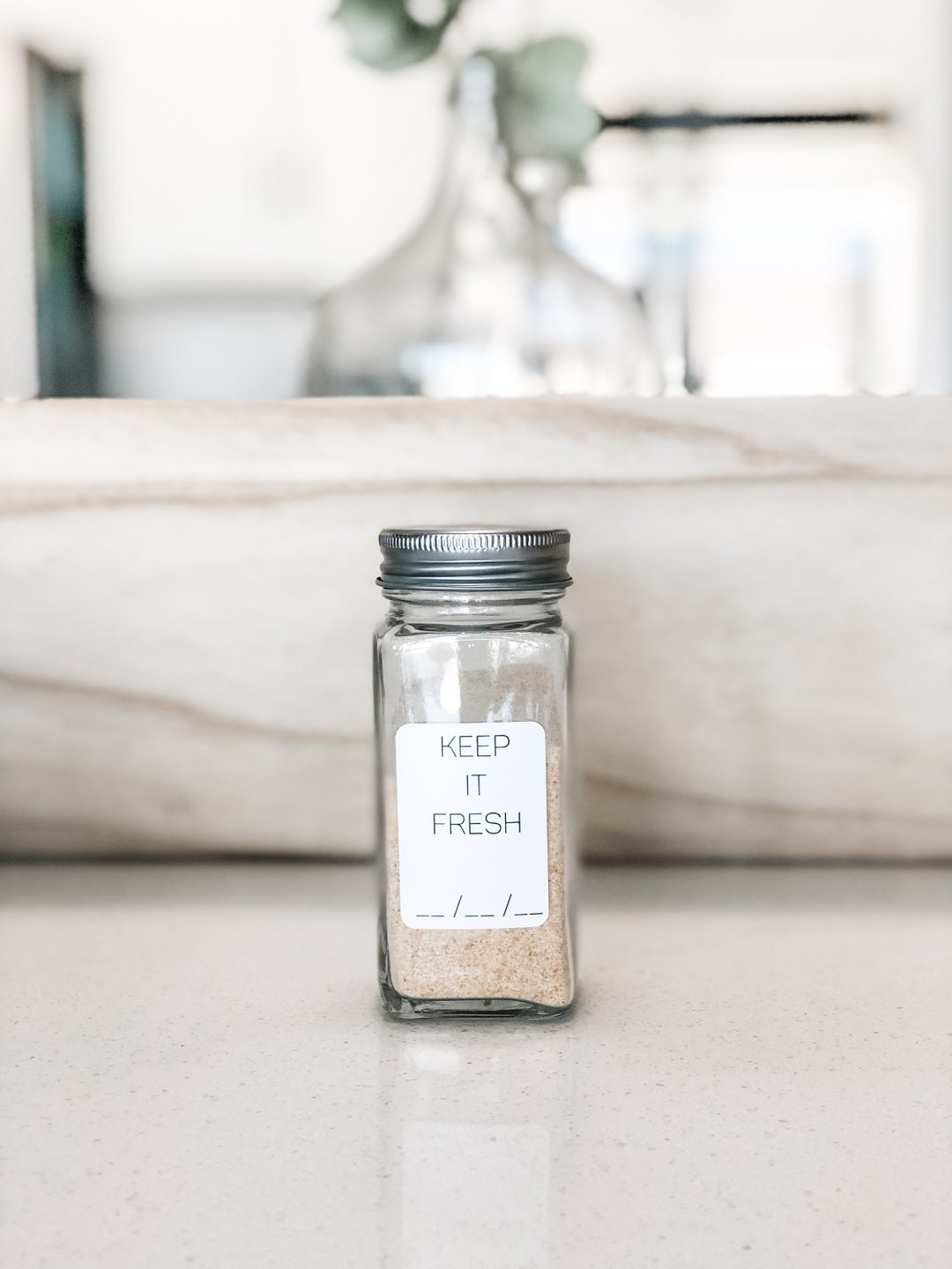 Keep It Fresh Spice Jar Expiration Date Labels Waterproof Modern ...