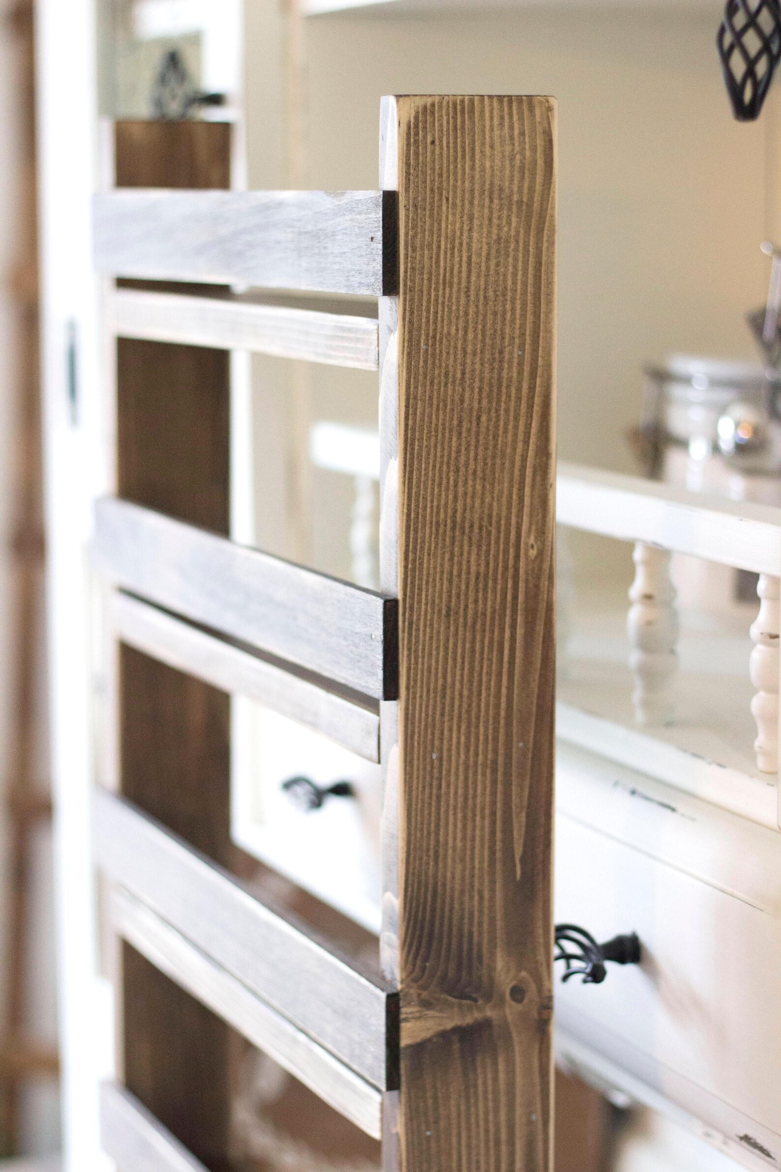 5 Shelf Spice Rack Farmhouse Spice Rack Wall Mount Spice - Etsy