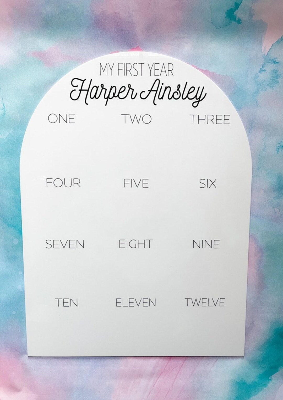 My First Year Baby Sign Milestone Sign First Birthday - Etsy