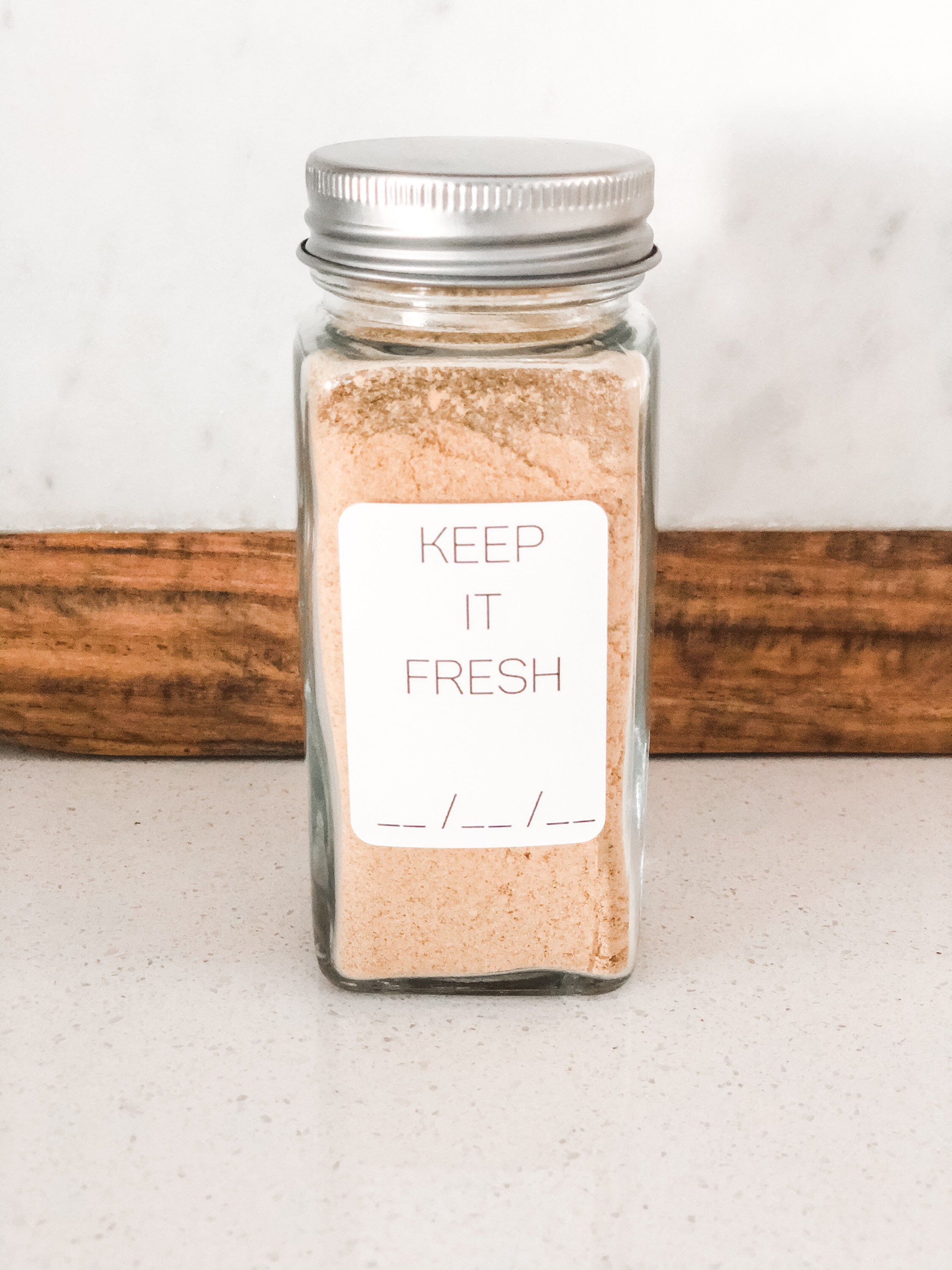 Keep It Fresh Spice Jar Expiration Date Labels Waterproof | Etsy