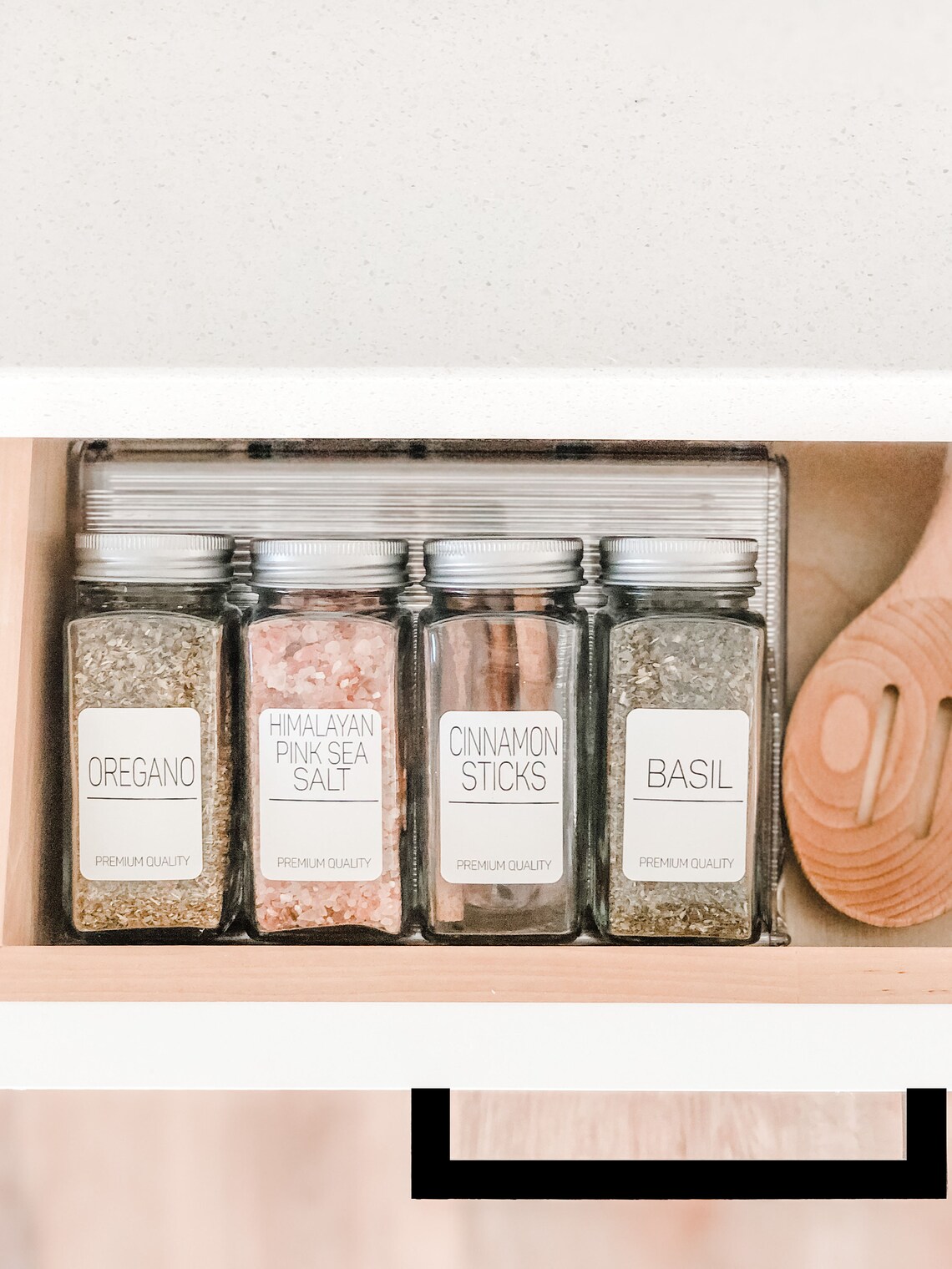 Modern Minimal Spice Labels Waterproof Customizable | Etsy