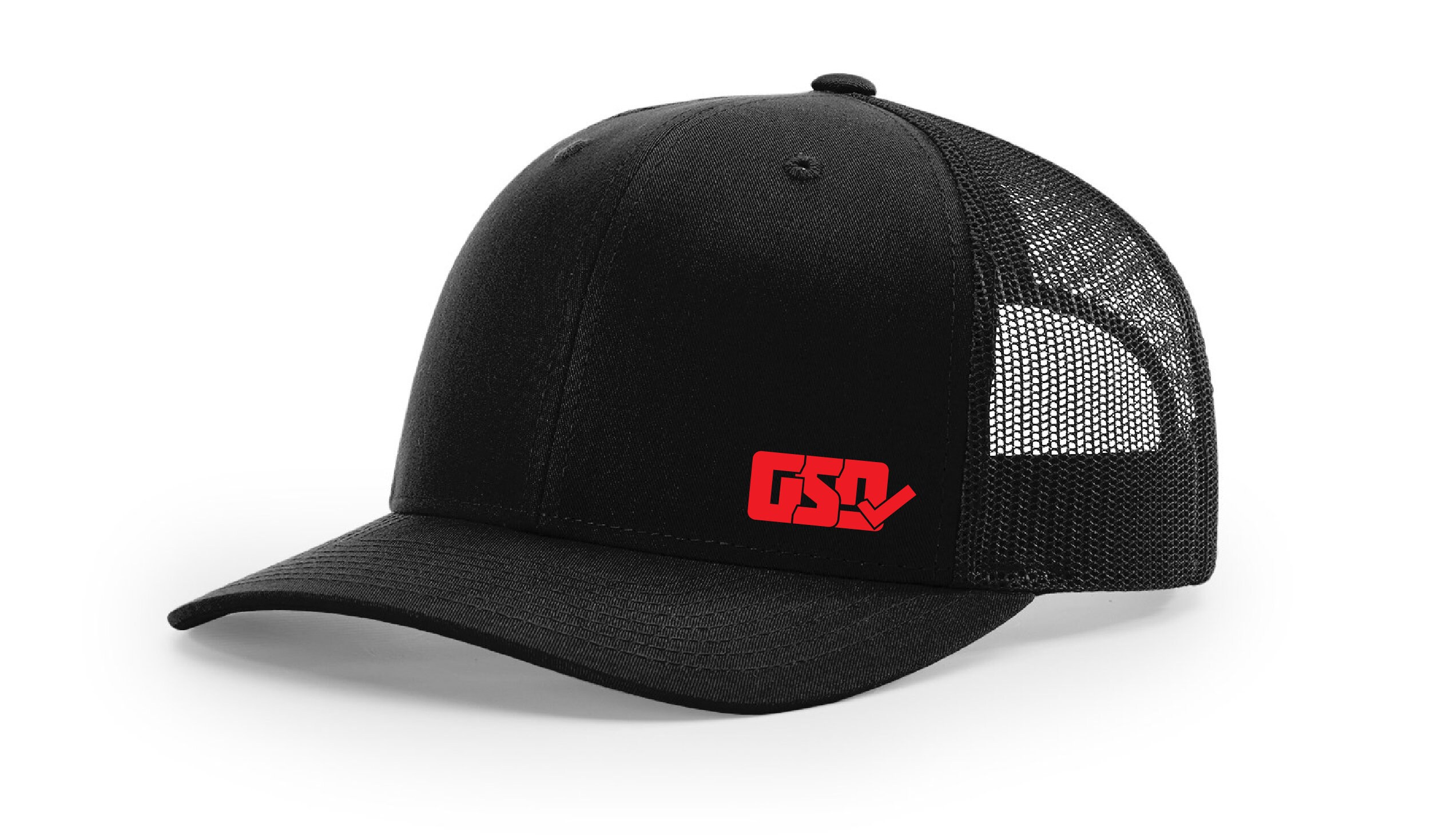 Get Shit Done LEFTY Mesh Snap Back Hat - Black / Red - "double 3 Peat ...