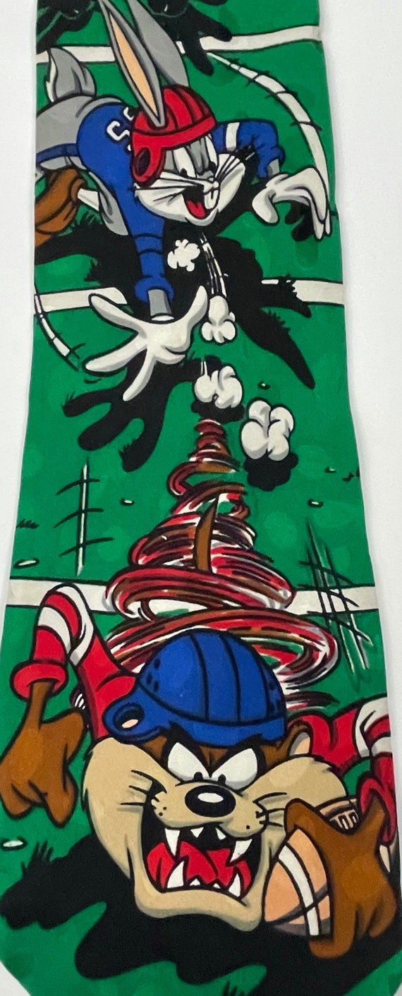 1993 Looney Tunes Football Tie, Vintage Looney Tunes … - Gem