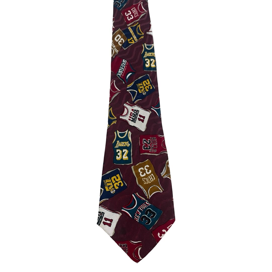 Vintage Basketball Jersey NBA Tie, Lakers Celtics Sixers Jazz USA ...