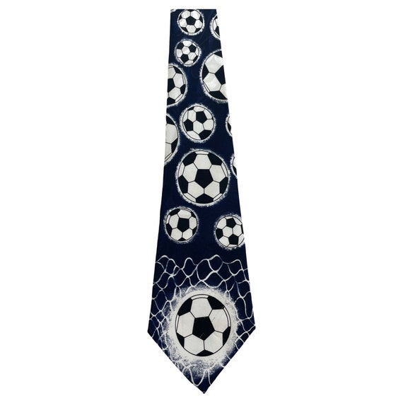 Vintage Soccer Ball Tie, Soccer Ball Net Goal Sports … - Gem