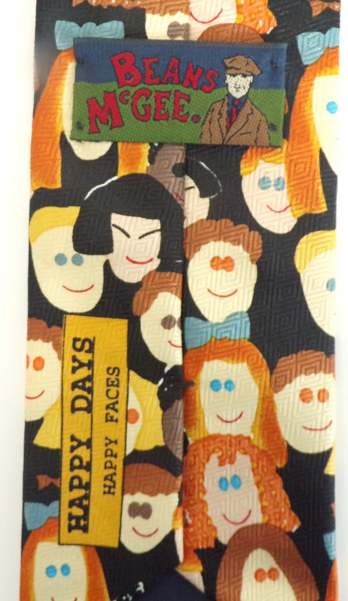 90s Beans Mcgee Happy Days Happy Faces Mens Tie, People Tie, Faces Tie ...
