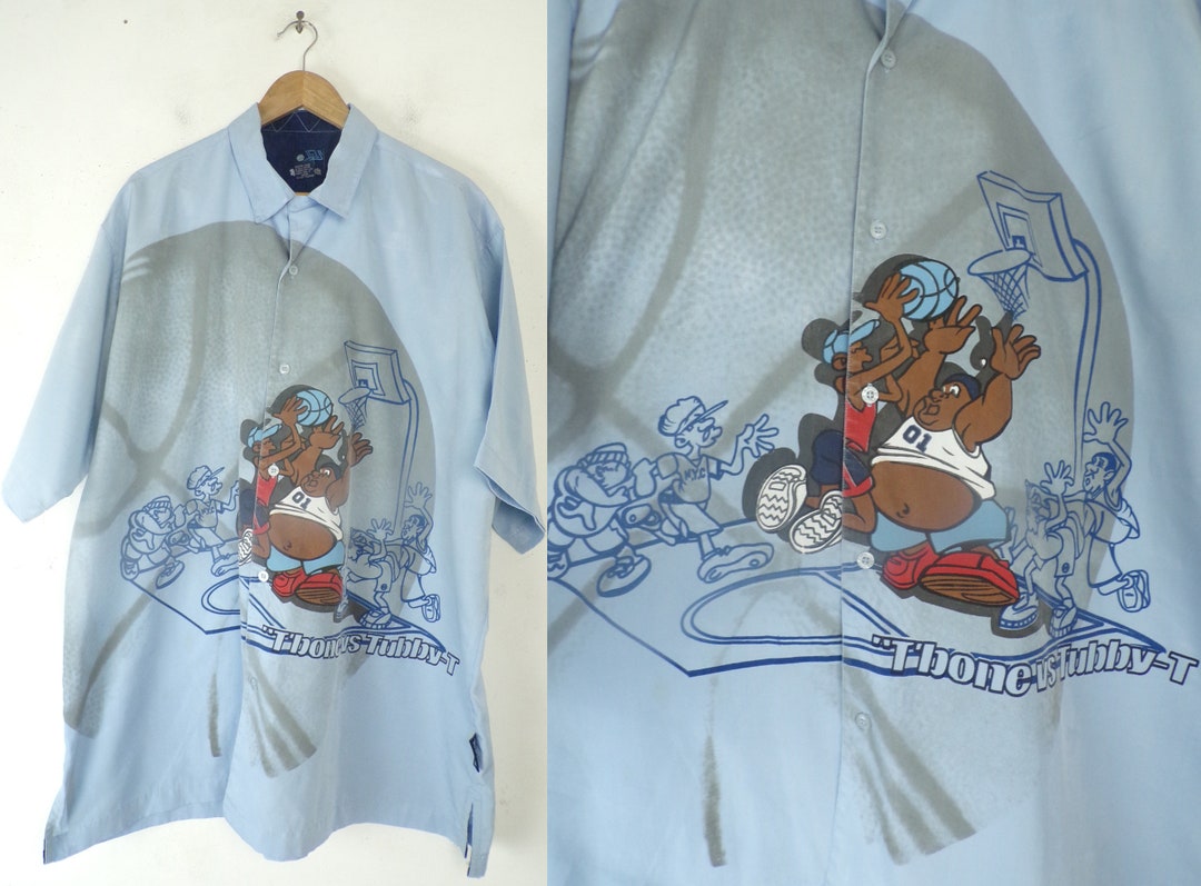 Vintage Men's T Bone Vs Tubby Shirt, 1990s T Shirt Mens 2XL, Short ...