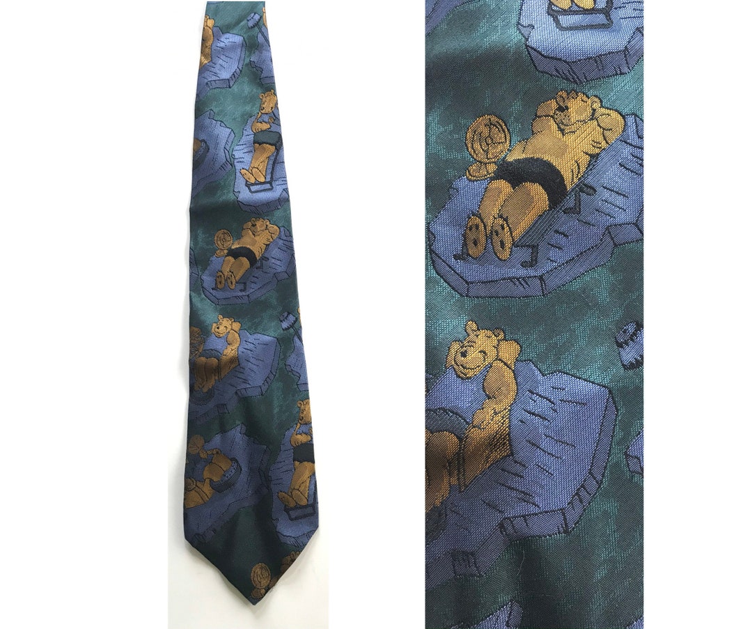 90s Relaxing Bears Tie, Polar Bears Tie, Bears on Icebergs Tie, Bears ...