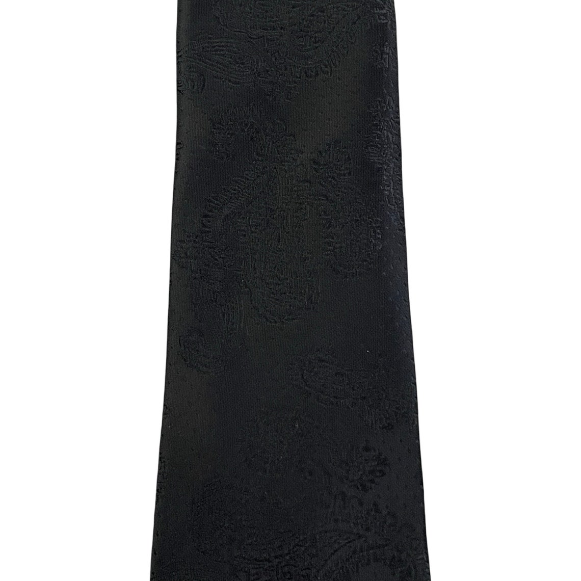 Vintage Black Paisley Tie, Paisley Print Skinny Mens Necktie, Business ...