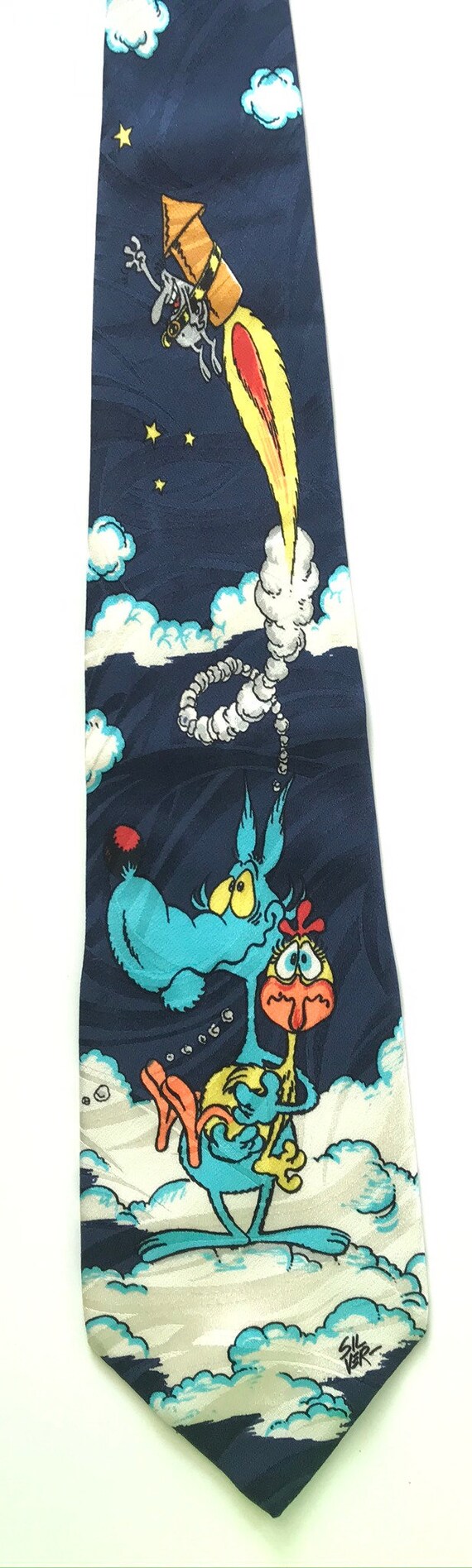 1993 Lupo Alberto Italian Comic Book Tie | Vintage Lu… - Gem