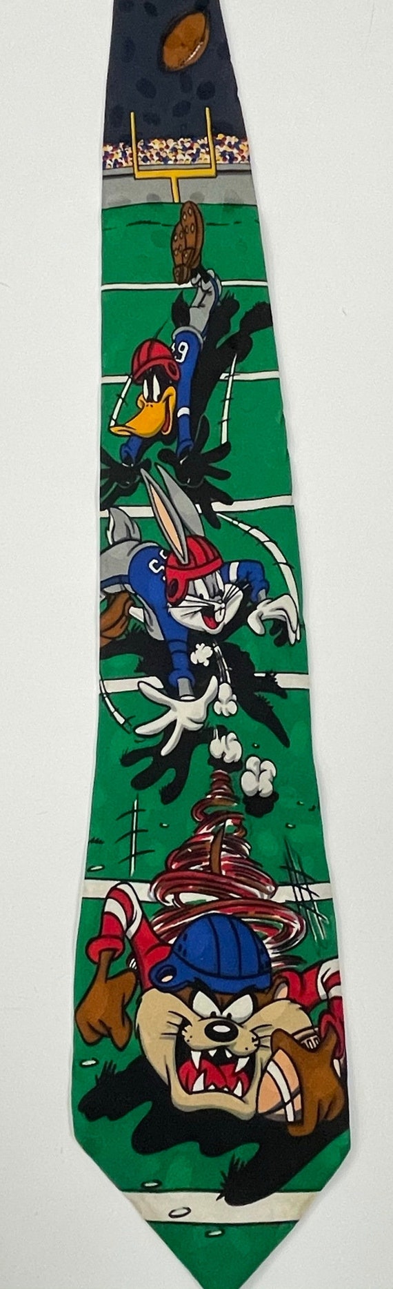 1993 Looney Tunes Football Tie, Vintage Looney Tunes … - Gem