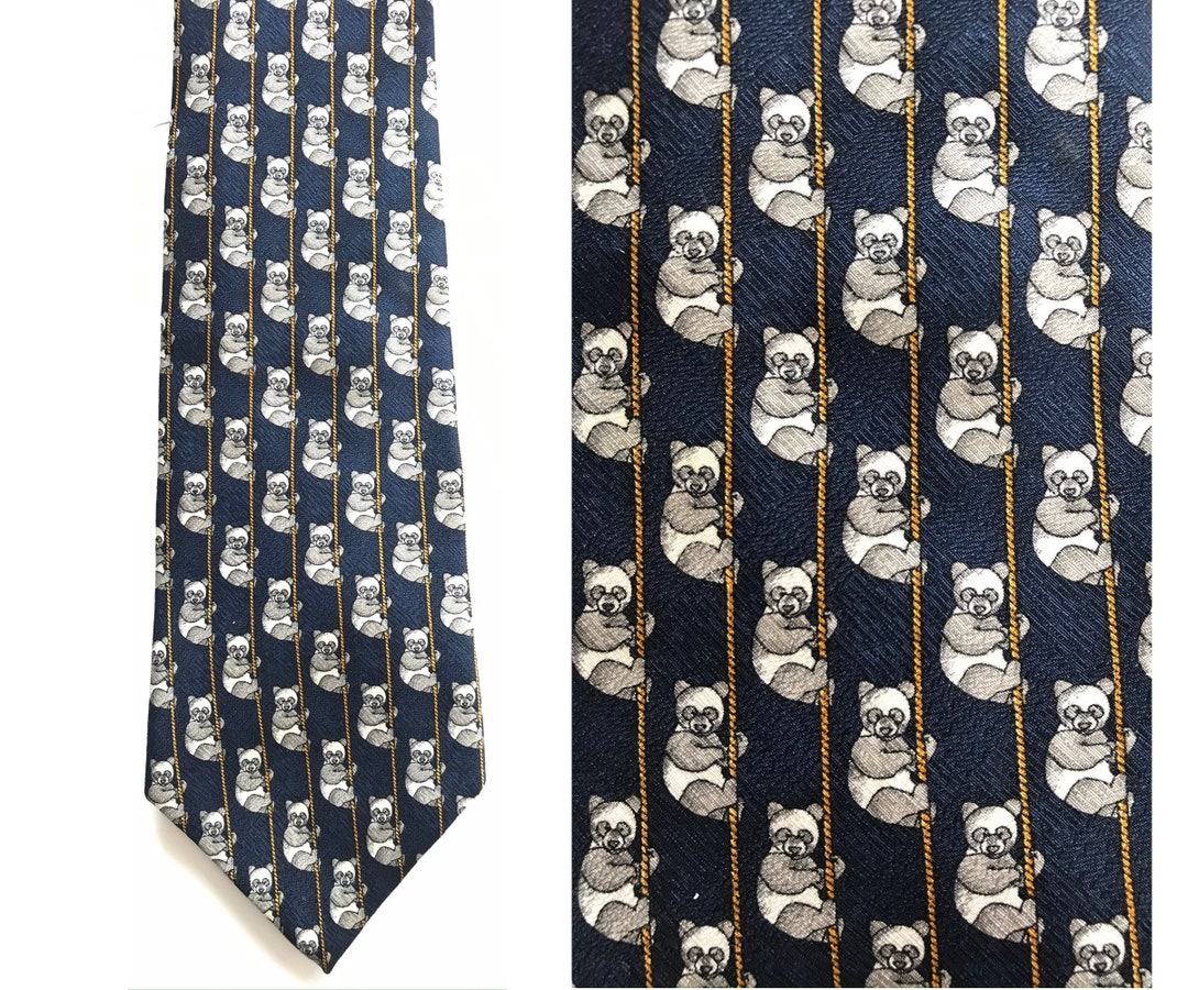 90s Pandas Tie Panda Print Necktie Animal Tie Animal Lover - Etsy UK